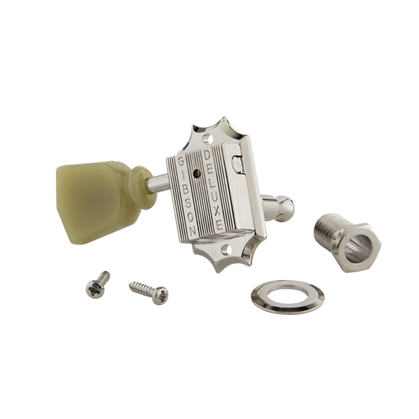 Gibson Deluxe Green Key Tuner Set (Vintage Nickel)